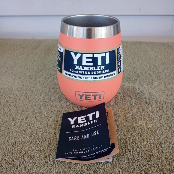 Yeti | Kitchen | Yeti Rambler Coral Oz Wine Tumbler With No Lid New ...